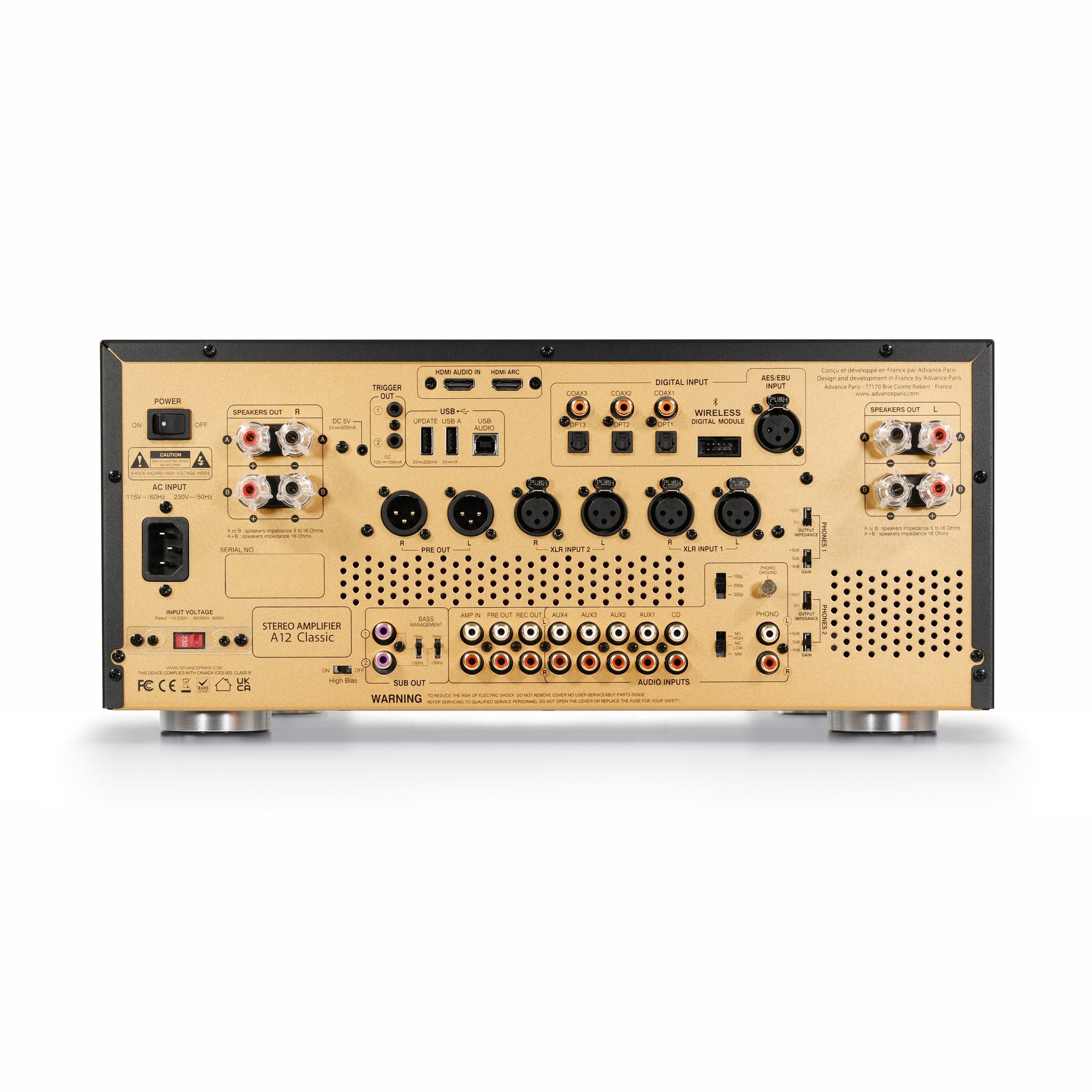 Advance Paris A12 Classic Integrated Amplifier – Advance Paris USA